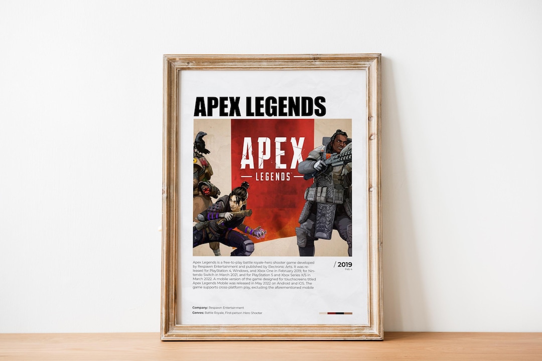 Printable Apex Legends Poster, Apex Legends Gaming Poster, Apex Legends ...