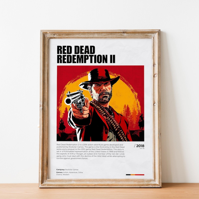 Red Dead Redemption 2 Poster - Etsy