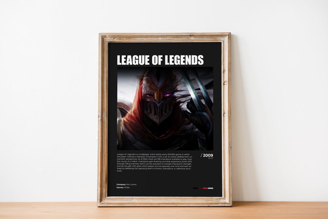 Printable League of Legends Poster, League of Legends Wall Art, Gaming ...