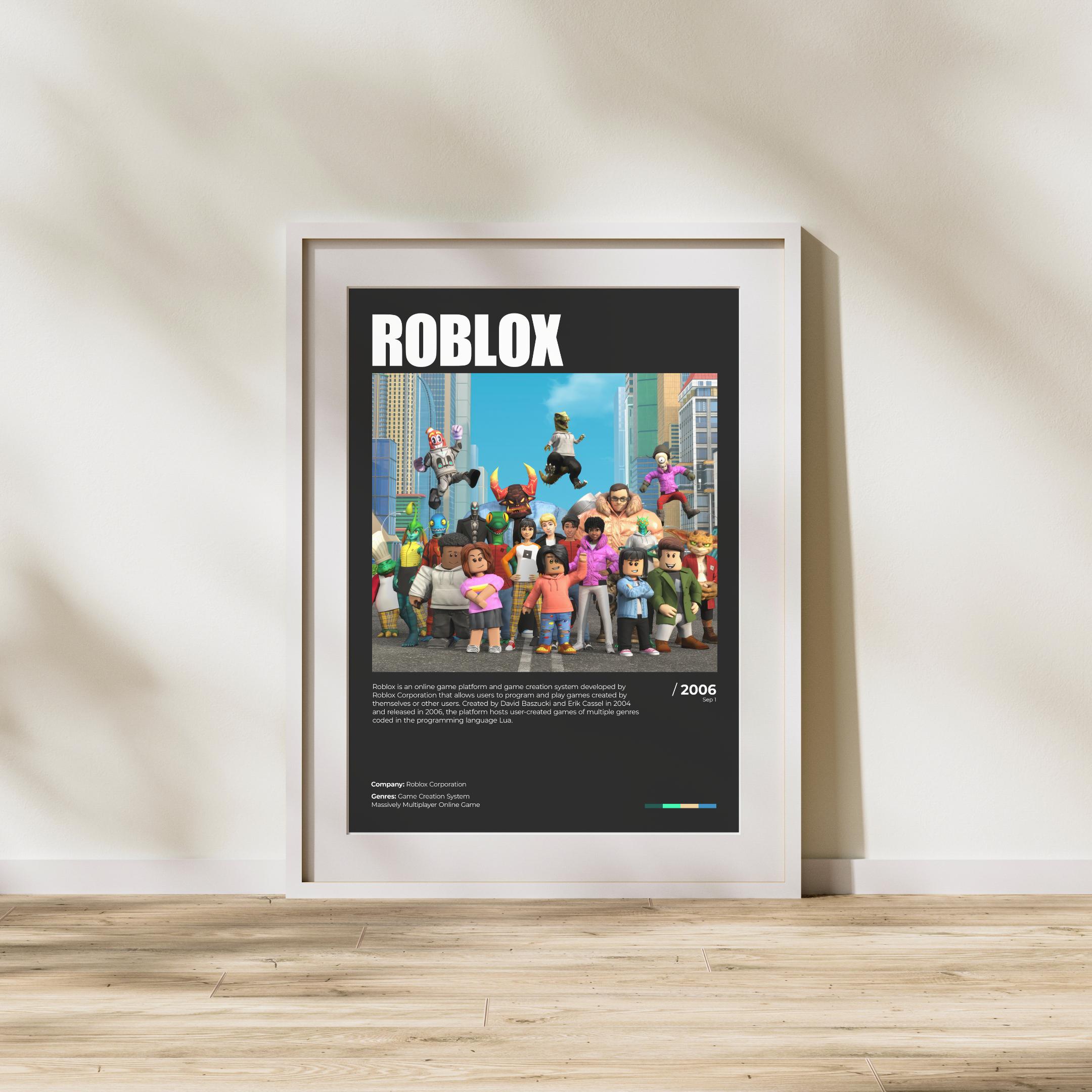 Printable Roblox Poster, Roblox Gaming Poster, Roblox Wall Art, Roblox ...