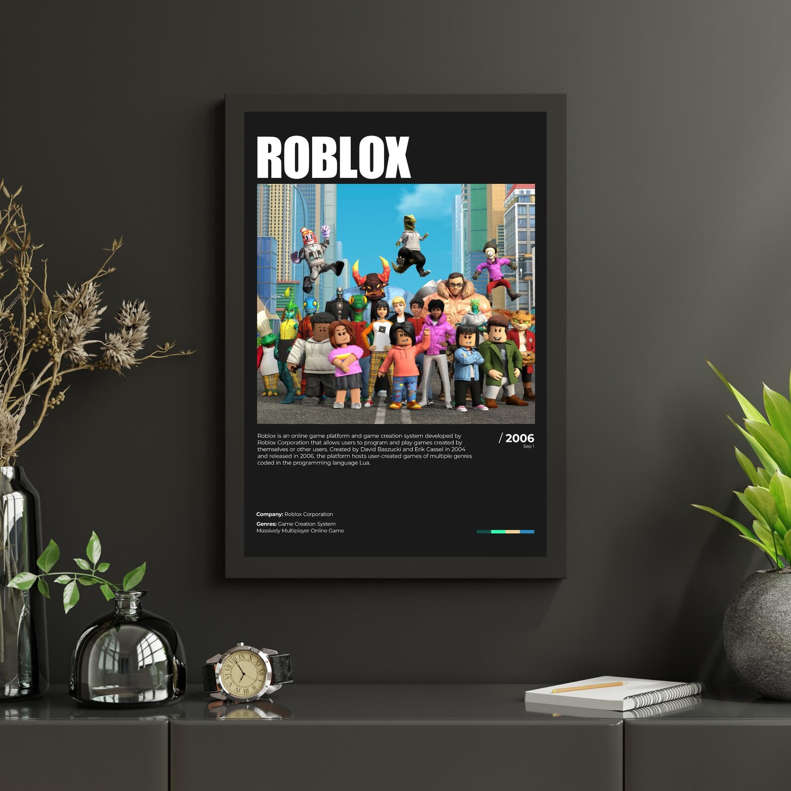 Printable Roblox Poster, Roblox Gaming Poster, Roblox Wall Art, Roblox ...
