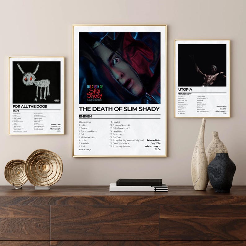 Custom Set of 3 Album Posters, Printable Album Posters, Set of 3 Album ...