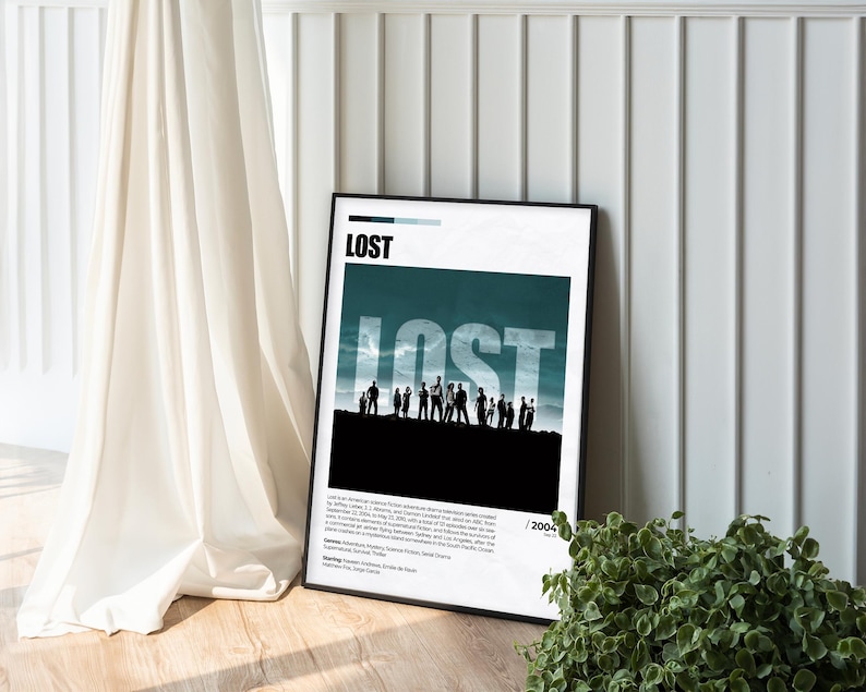 Printable Lost Poster, Lost Room Decor, Lost Poster Art, Tv Series ...