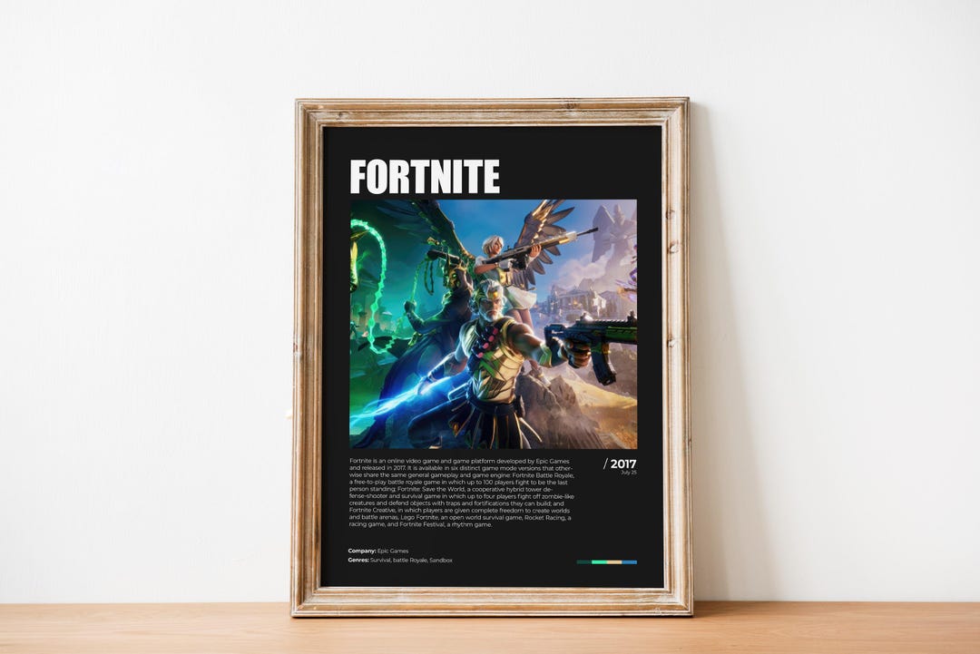 Printable Fort Poster, F-nite Wall Decor, Battle Royal Poster, Gaming ...