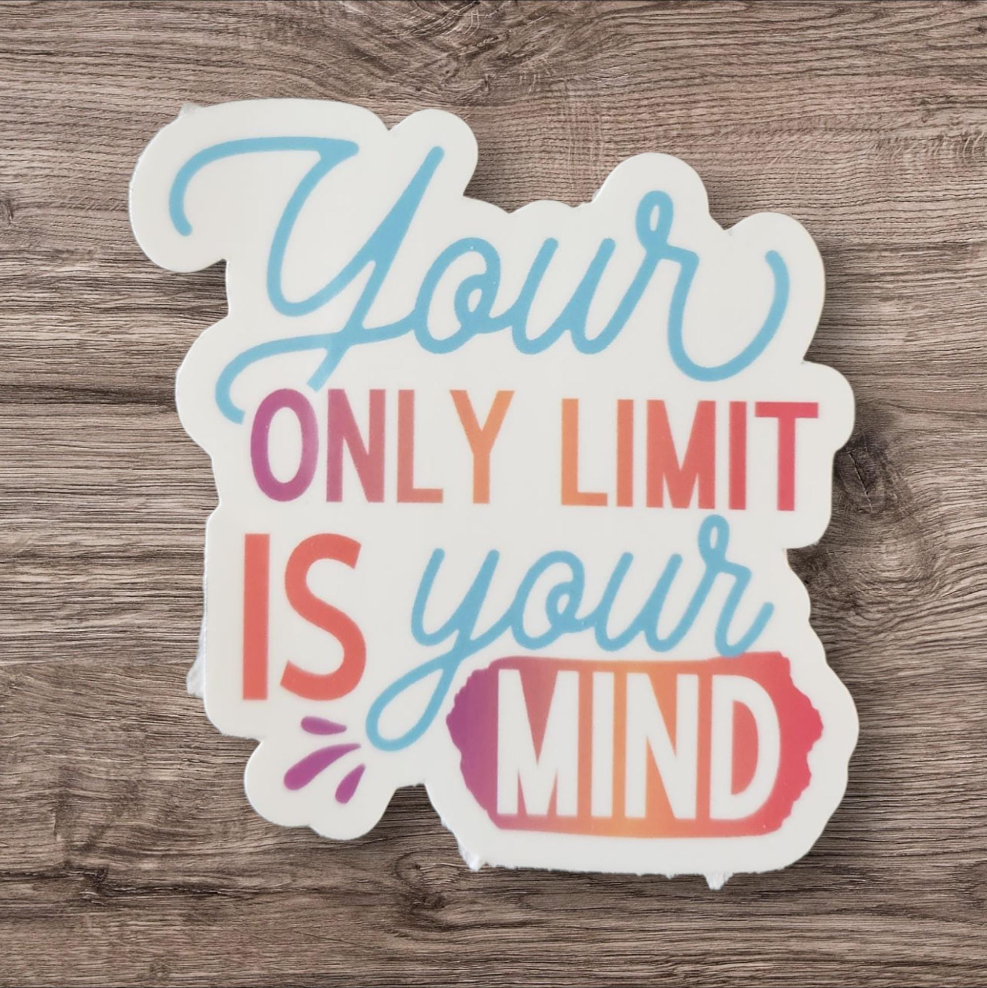 Set of 6 Motivational Sticker Pack, Inspirational Quotes, Water Bottle ...