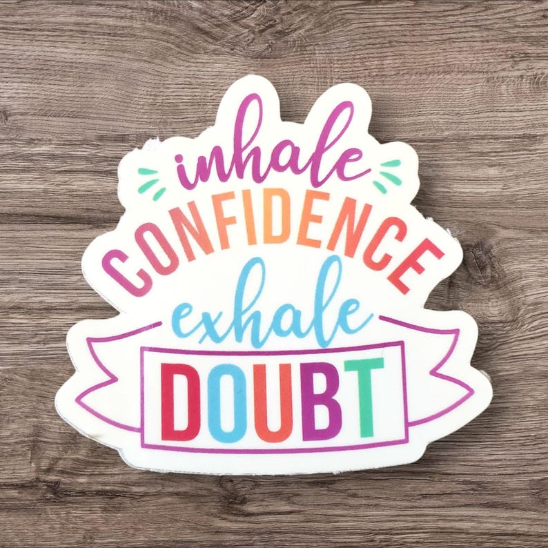 Set of 6 Motivational Sticker Pack, Inspirational Quotes, Water Bottle ...