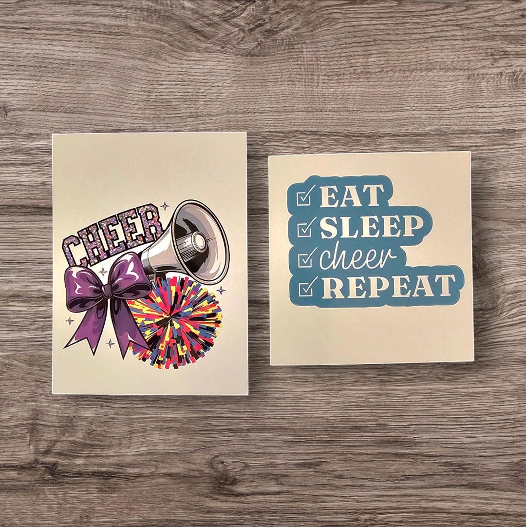 Cheerleading Stickers, Cheer Squad, Cheer Vinyl Stickers, Waterproof ...