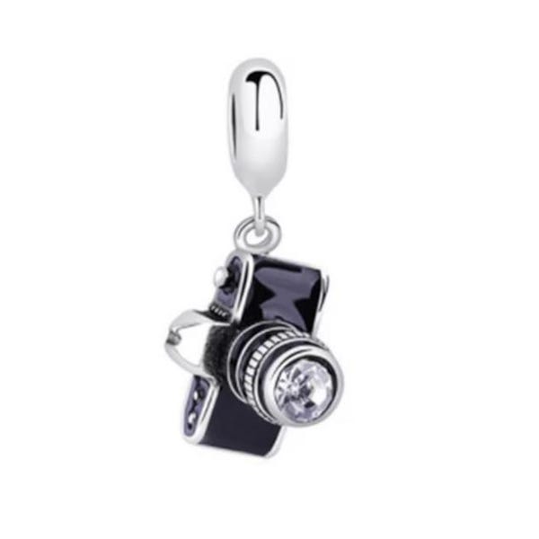Sterling Silver Camera Charm - Etsy