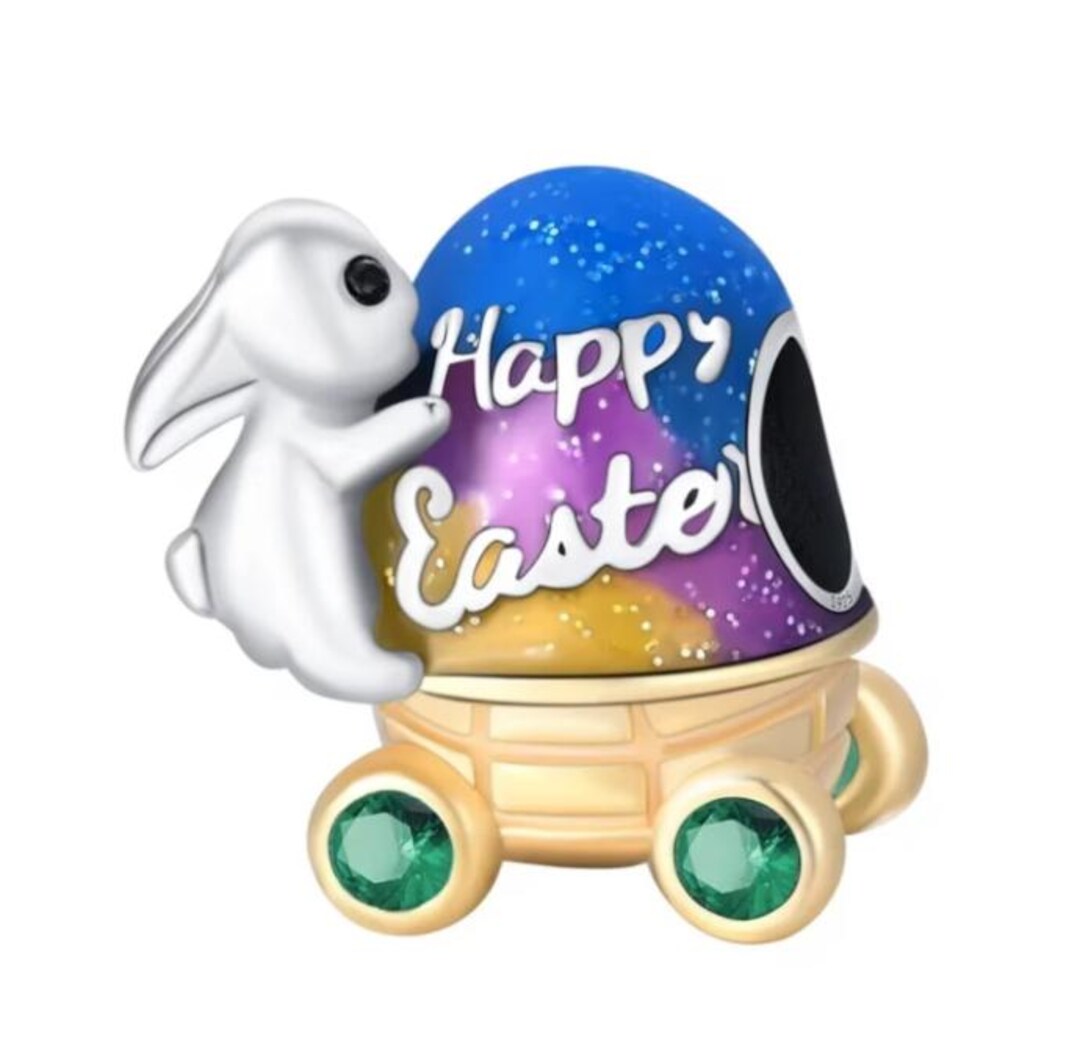 Pandora Bunny & Easter Egg - Birthday Gift - Gift for Her Jewelry ...