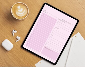 Simple and Pink Daily Planner 1.0, Daily Top Priorities, List of To-do ...