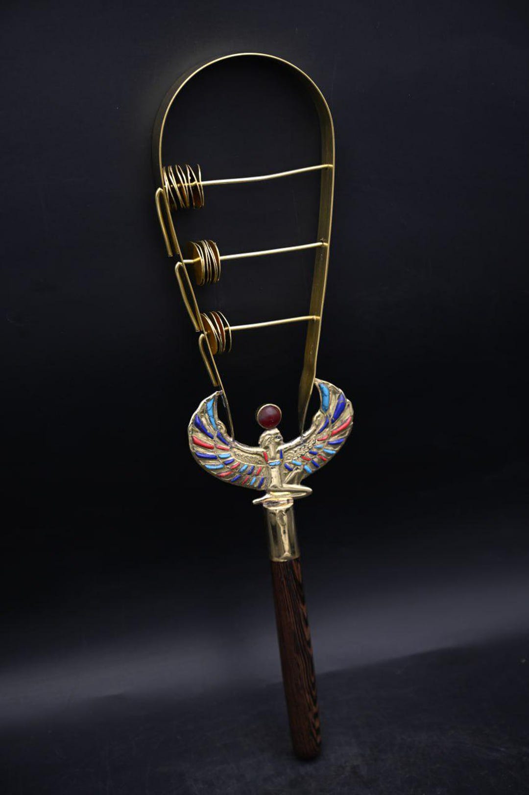 Ancient Egyptian Goddess Isis Sistrum – Handcrafted Copper Ritual ...