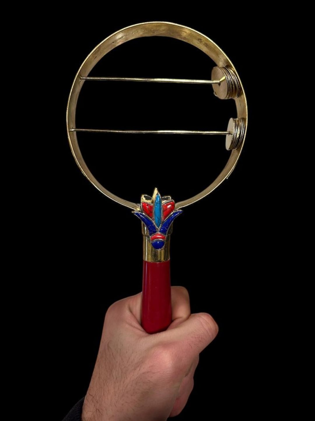 Lotus Sistrum, Ancient Egyptian Musical Instruments Sistrum , Ankh ...