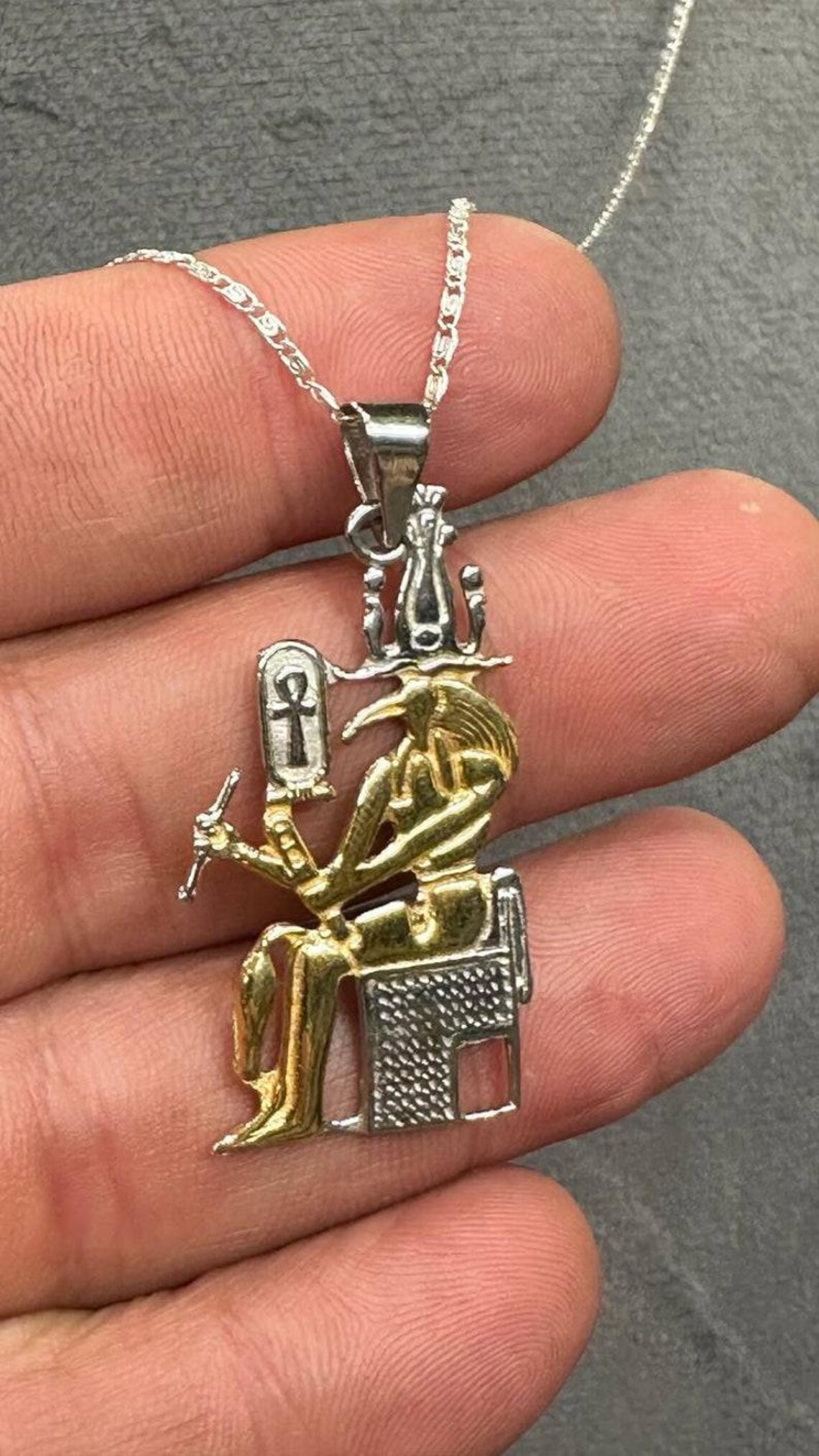 Thoth Egyptian Amulet-pendant - Handcrafted - Egyptian Goddess ...