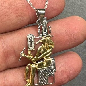 Thoth Egyptian Amulet-pendant - Handcrafted - Egyptian Goddess ...