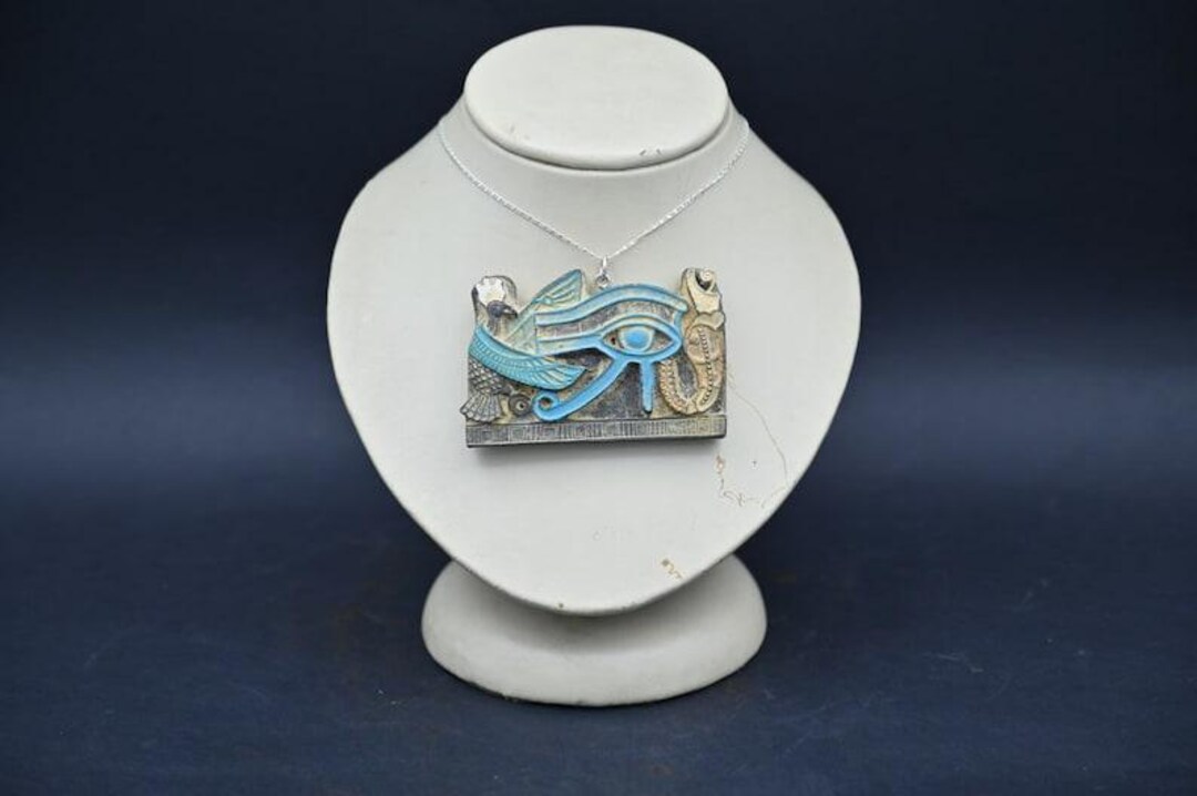 Eye of Horus Amulet / Eye of Ra Amulet - Handmade - Replica - Egyptian ...