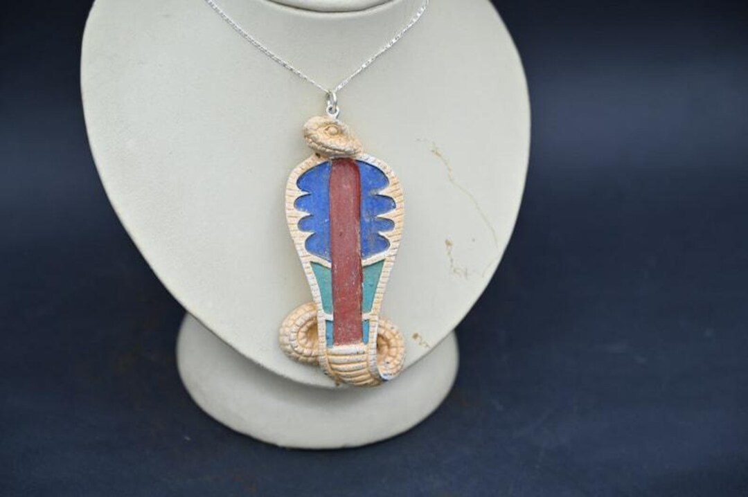 Egyptian Uraeus Cobra Amulet – Pharaonic Stone, Symbol of Royalty ...