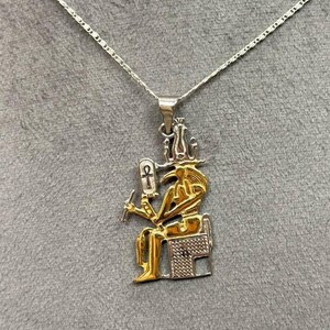 Thoth Egyptian Amulet-pendant - Handcrafted - Egyptian Goddess ...