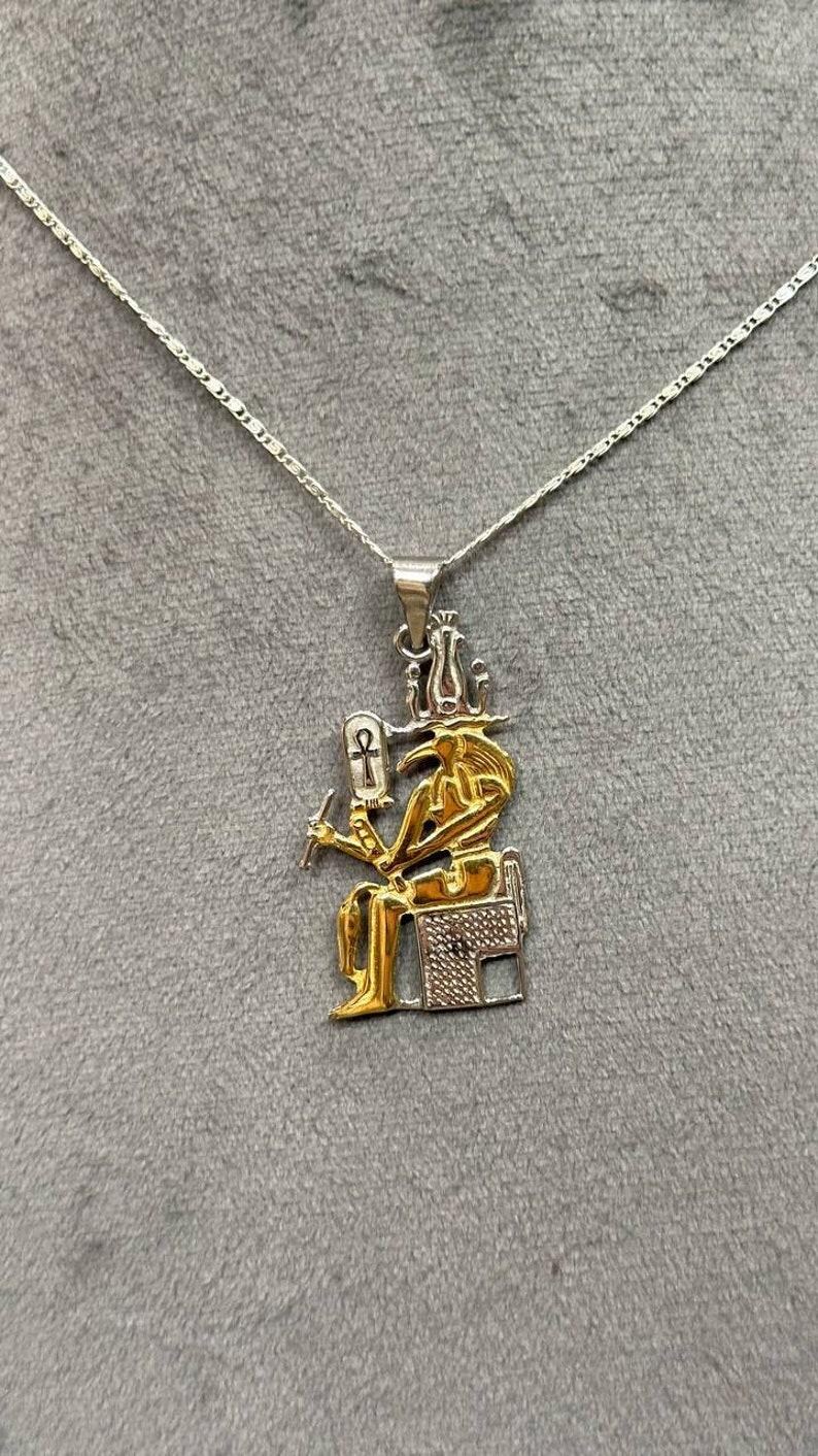 Thoth Egyptian Amulet-pendant - Handcrafted - Egyptian Goddess ...