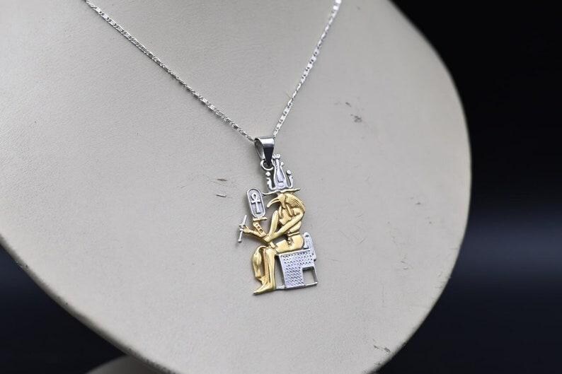 Thoth Egyptian Amulet-pendant - Handcrafted - Egyptian Goddess ...