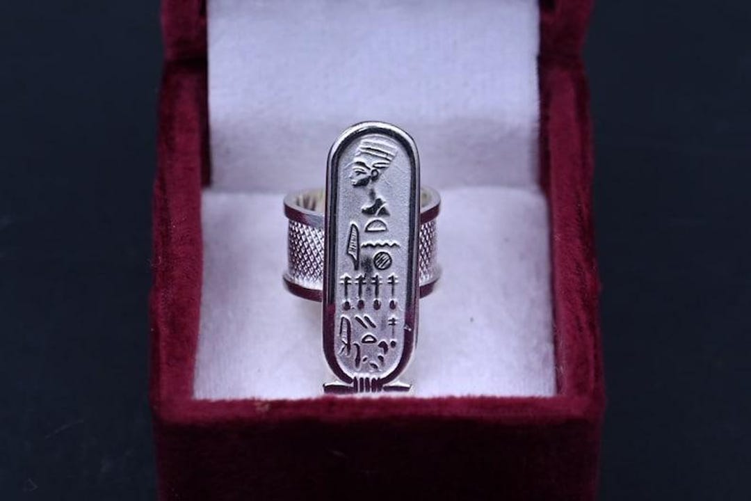 Nefertiti Ring-ring From Ancient Egypt- a Ring With Egyptian Symbols ...