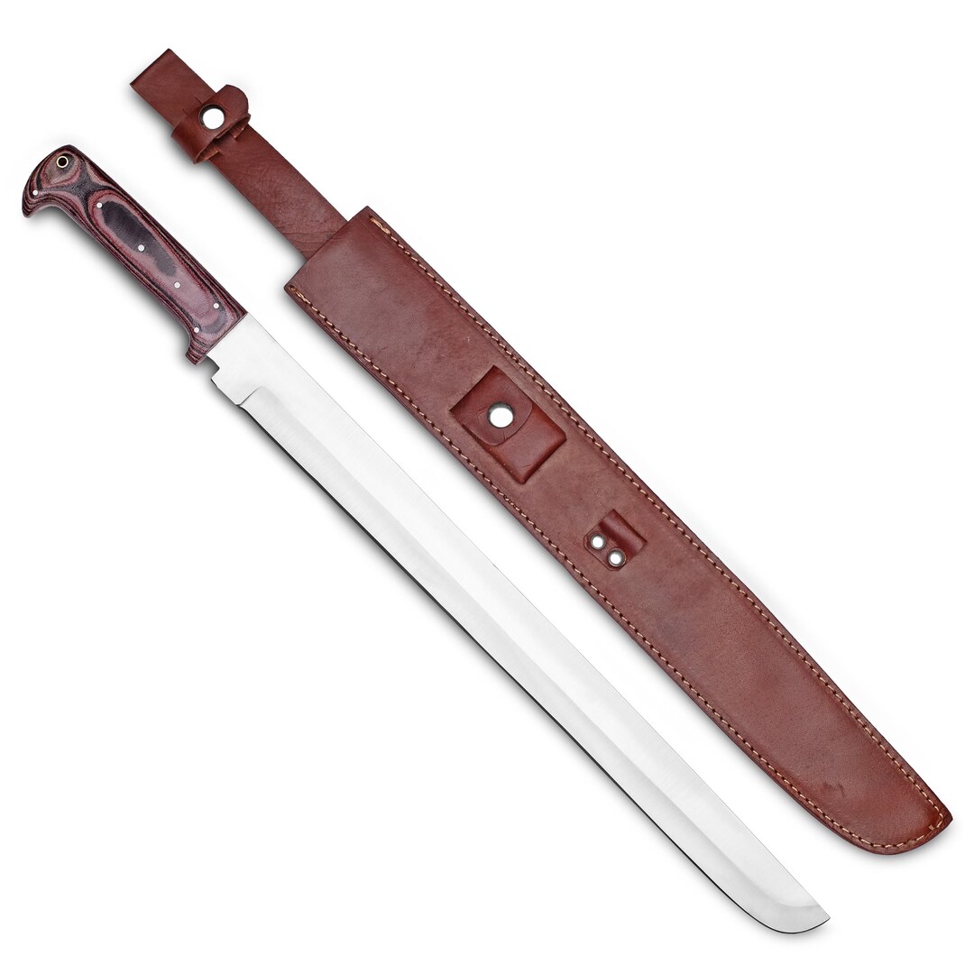 Handcrafted D2 Steel Machete Sword Durable, Razor-sharp Blade for ...