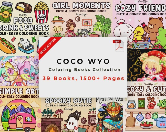 Little Spooky: Cute Creepy Creatures in Cozy Hygge Moments Coloring ...