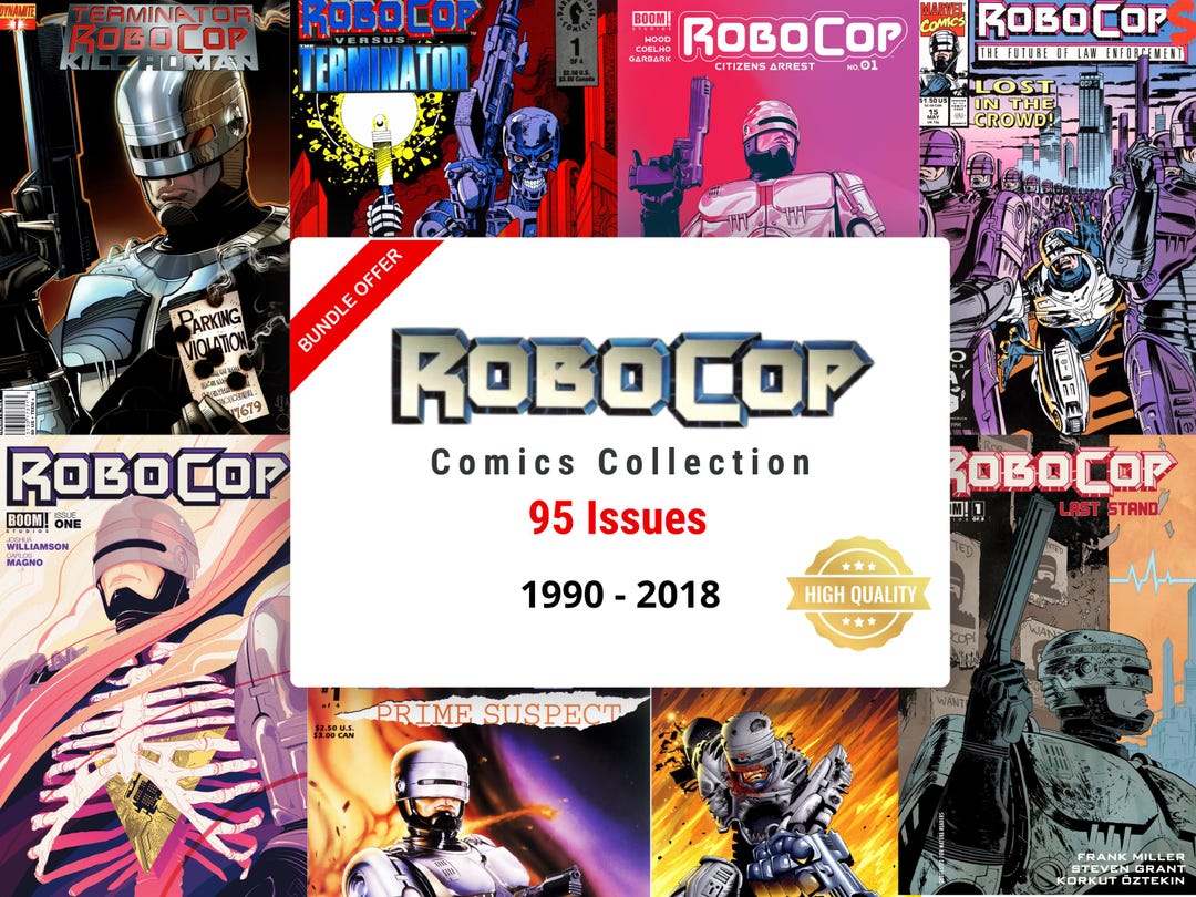 Robocop Comics Collection | 1990-2018 | 95 Issues | CBR/CBZ | Digital Download - Etsy