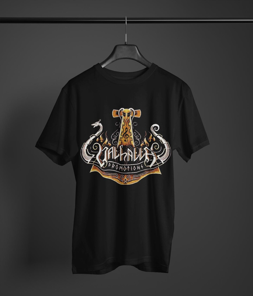 Thor God of Thunder Viking T-shirt, Black Men’s Tee, Norse Mythology ...