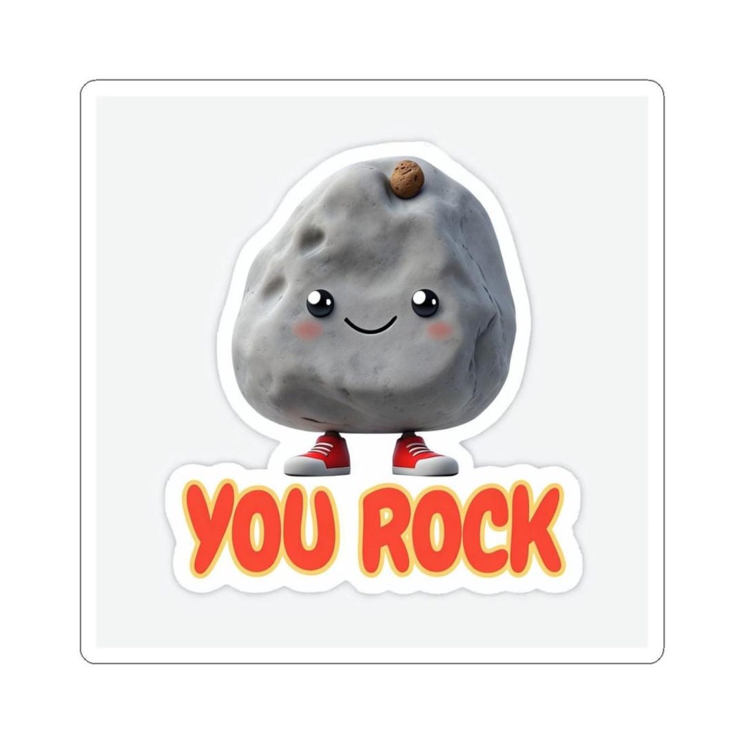 You Rock! Stickers - Playful Rock Design, Cheerful Laptop Decal ...