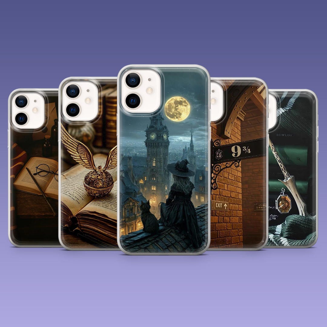 Wizard Phone Case Spellbook Witchy Cover for iPhone 17, 16e, 15, 14, 13 ...