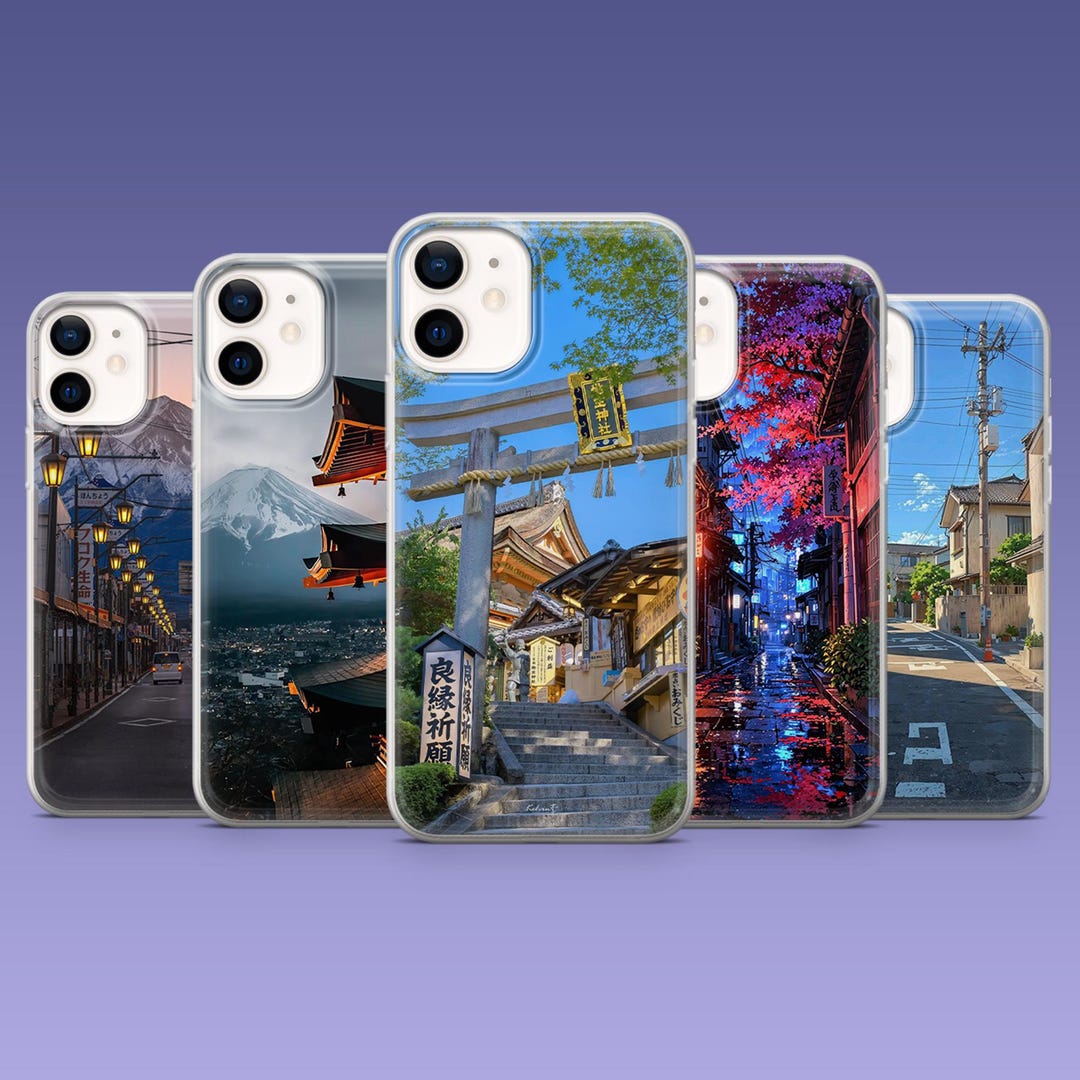 Aesthetic Japan Phone Case Japanese Streets Cover for iPhone 17, 16, 15 ...