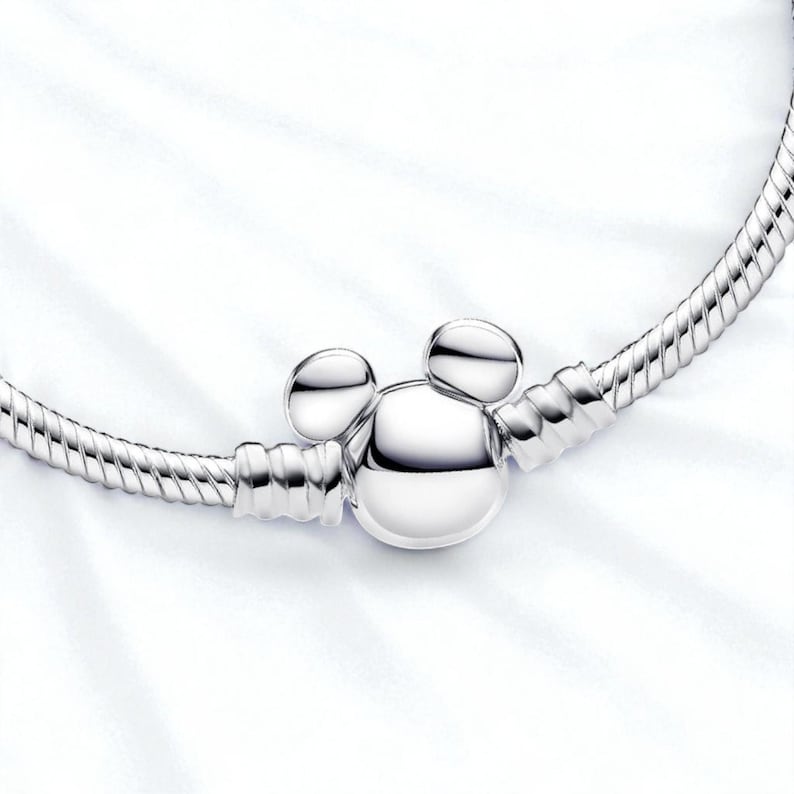 Cute Mickey Mouse Snake Chain Necklace, Fancy Jewellery for Women ...