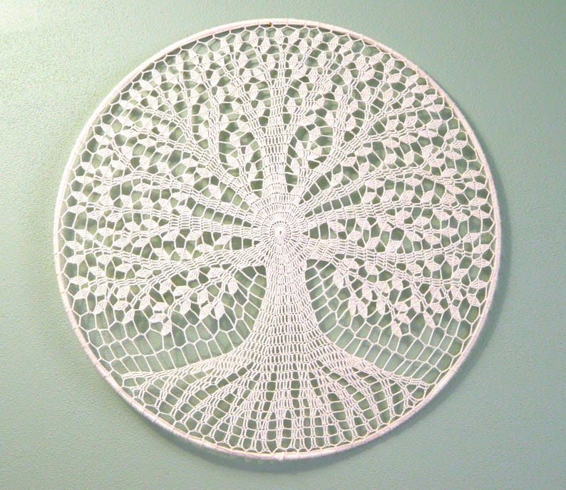 Crochet Tree of Life Mandala Wall Decor Magic Tree - Etsy