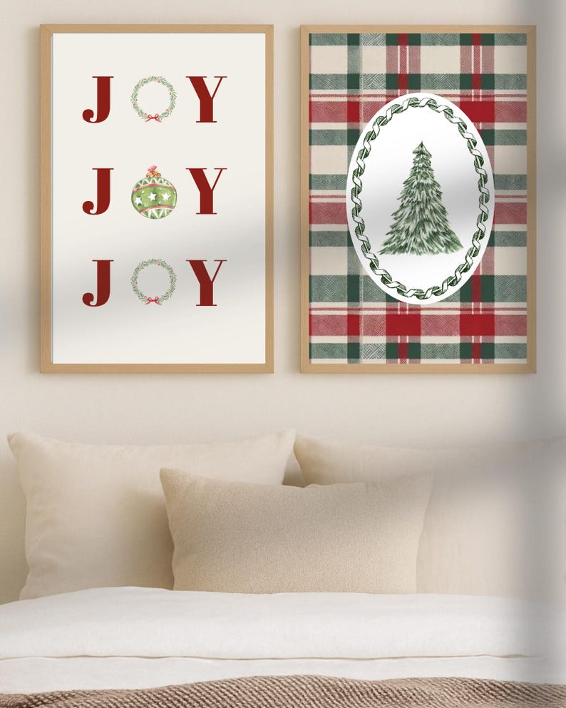 Cozy Vintage Christmas Decor | Printable Holiday Aesthetic Art - Etsy