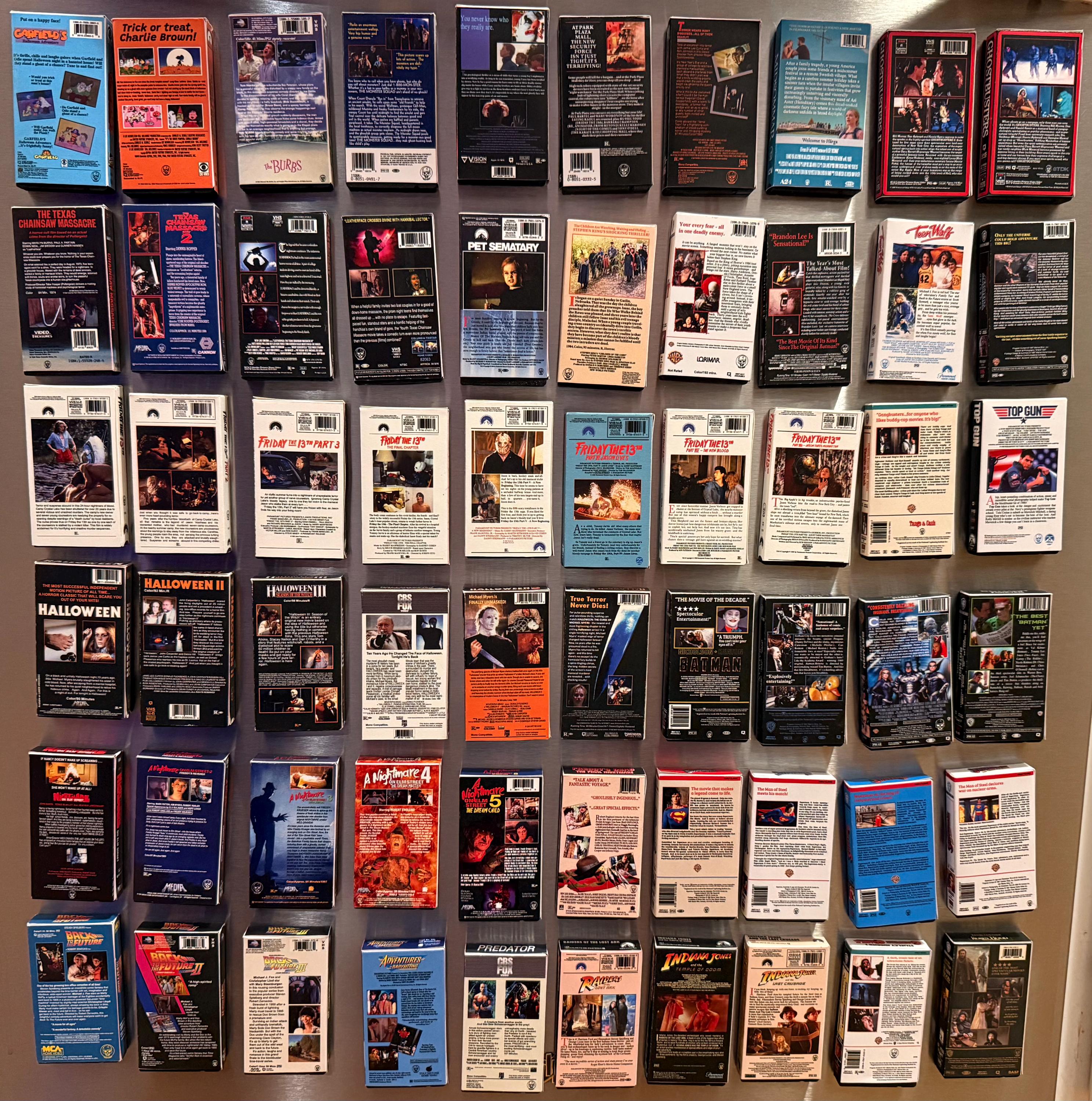 Mini VHS Movie Magnet: Retro Film Lover Gifts Horror- Halloween, Friday ...