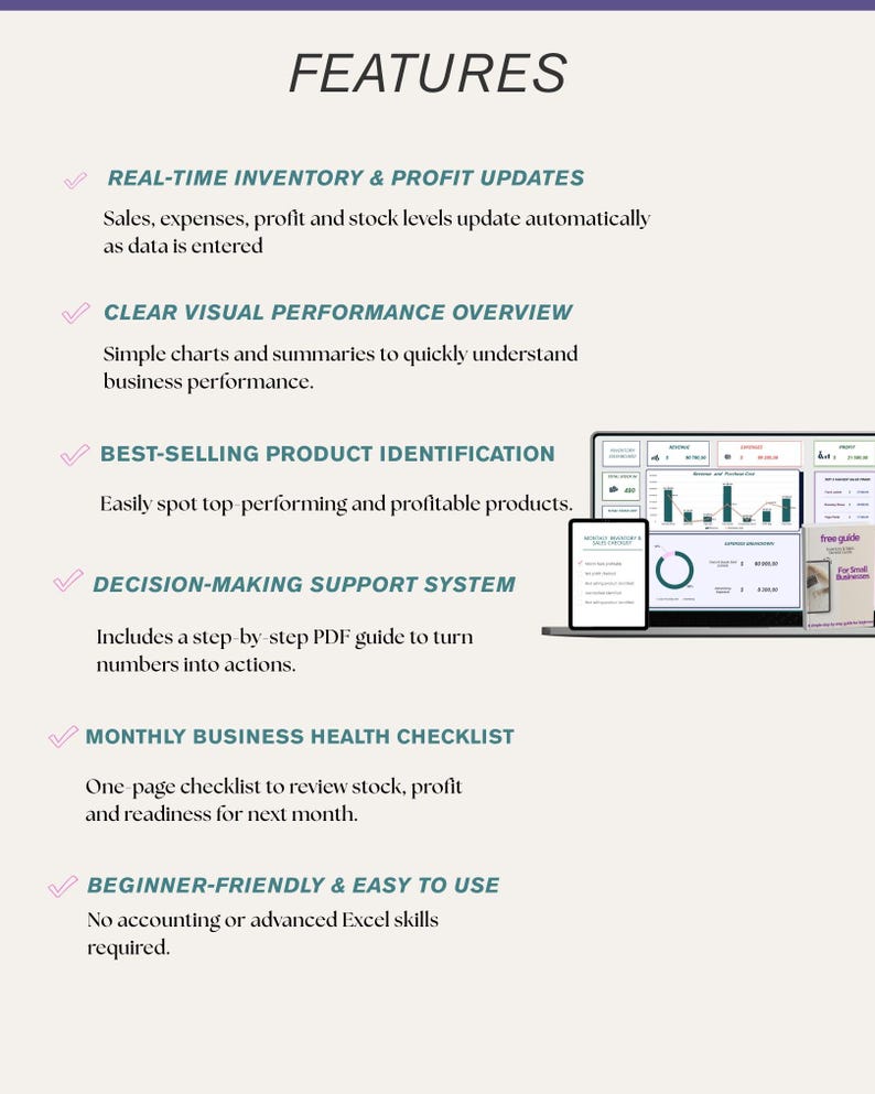 Inventory Dashboard Template for Excel & Google Sheets – Stock Tracking ...