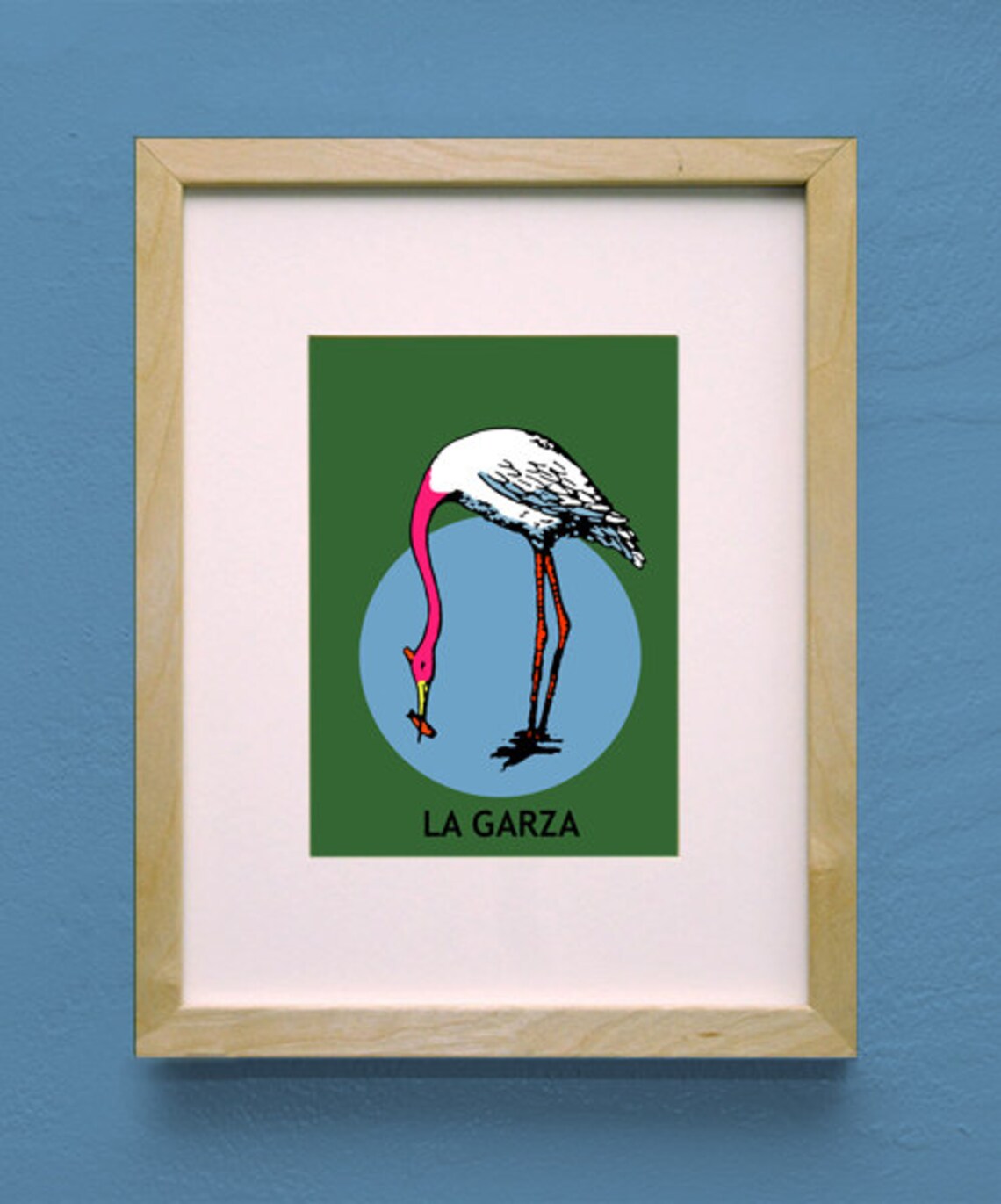 La Garza Loteria Mexican Pop Art Print Etsy