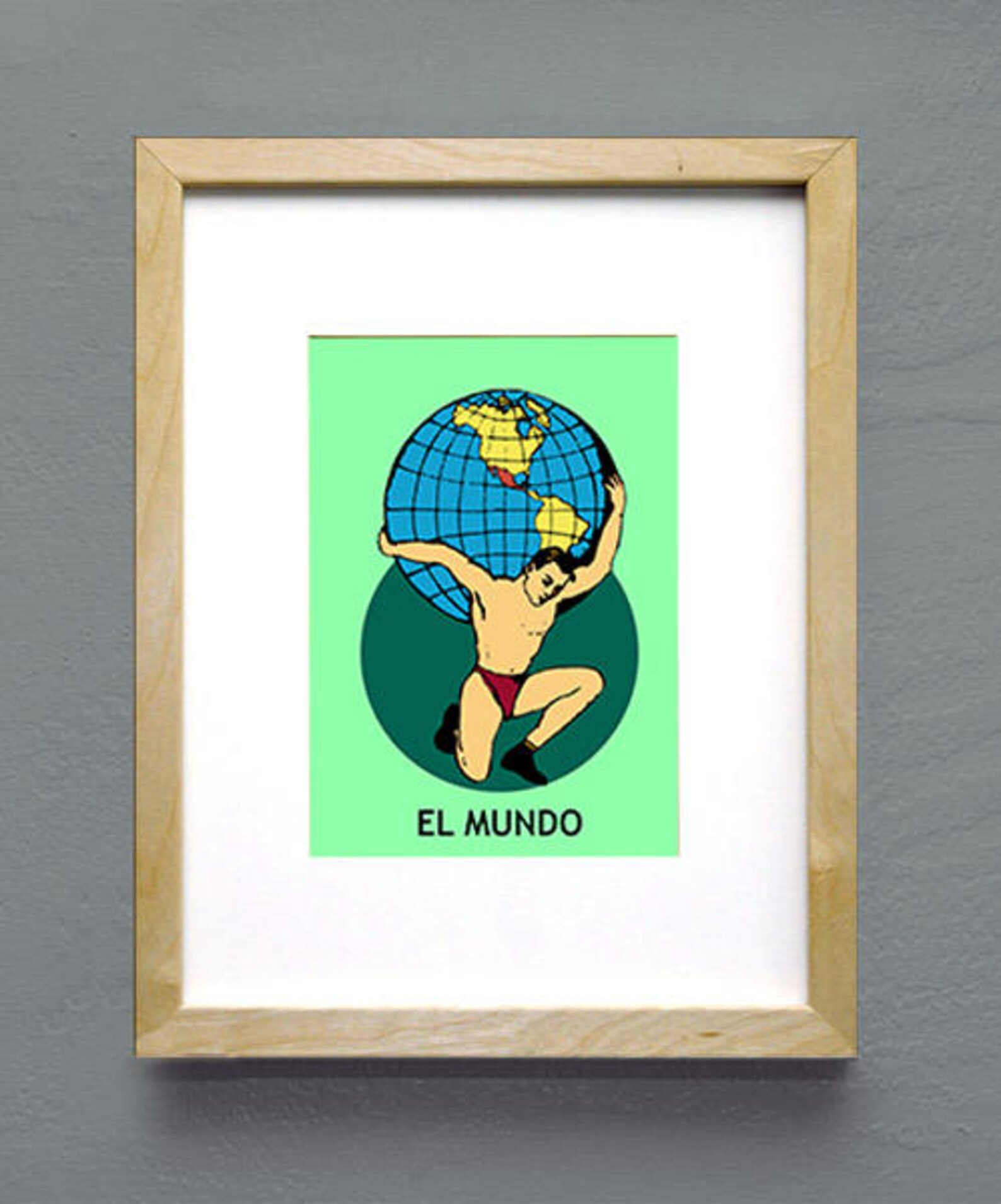 El Mundo Loteria Mexican Pop Art Print - Etsy Canada