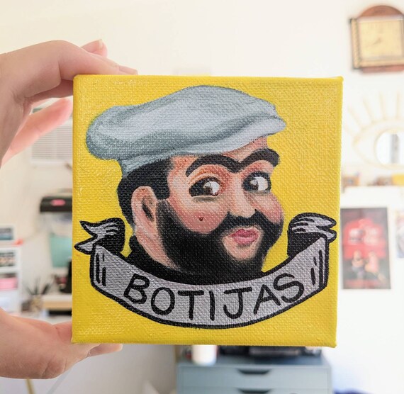 Botijas Original Mexican Pop Art Painting 4in X 4in Canvas - Etsy