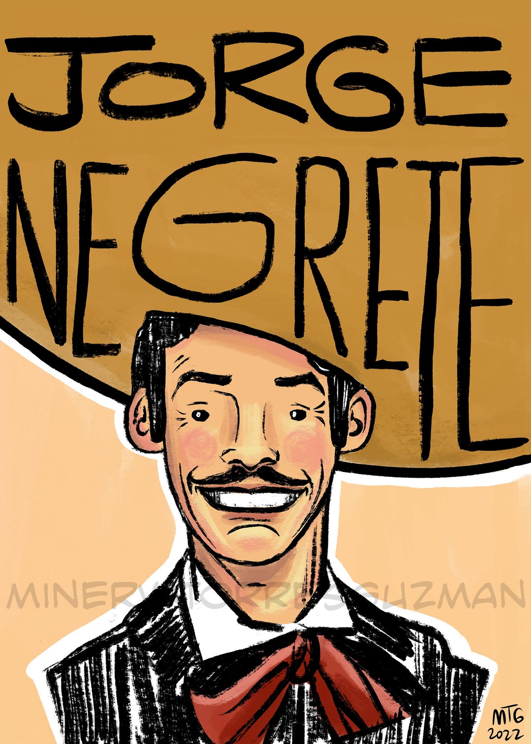 Jorge Negrete Mexican Pop Art Print - Etsy