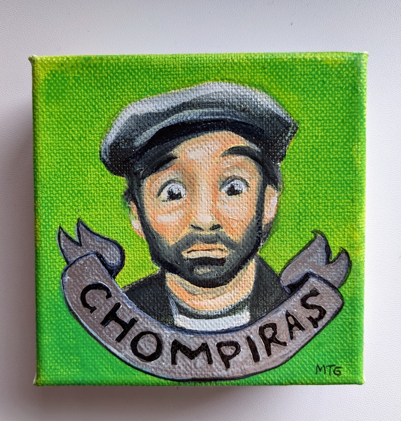 Chompiras Chespirito Mexican Pop Art Painting 4in X 4in - Etsy