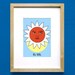 El Sol Loteria Mexican Pop Art Print - Etsy