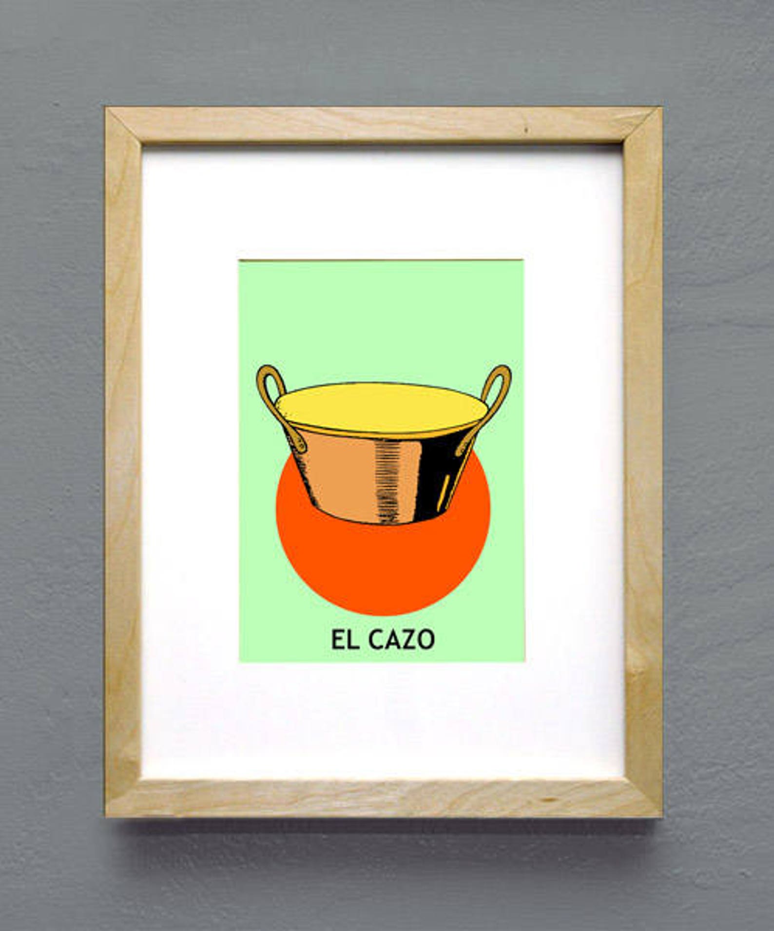 El Cazo Loteria Mexican Pop Art Print - Etsy