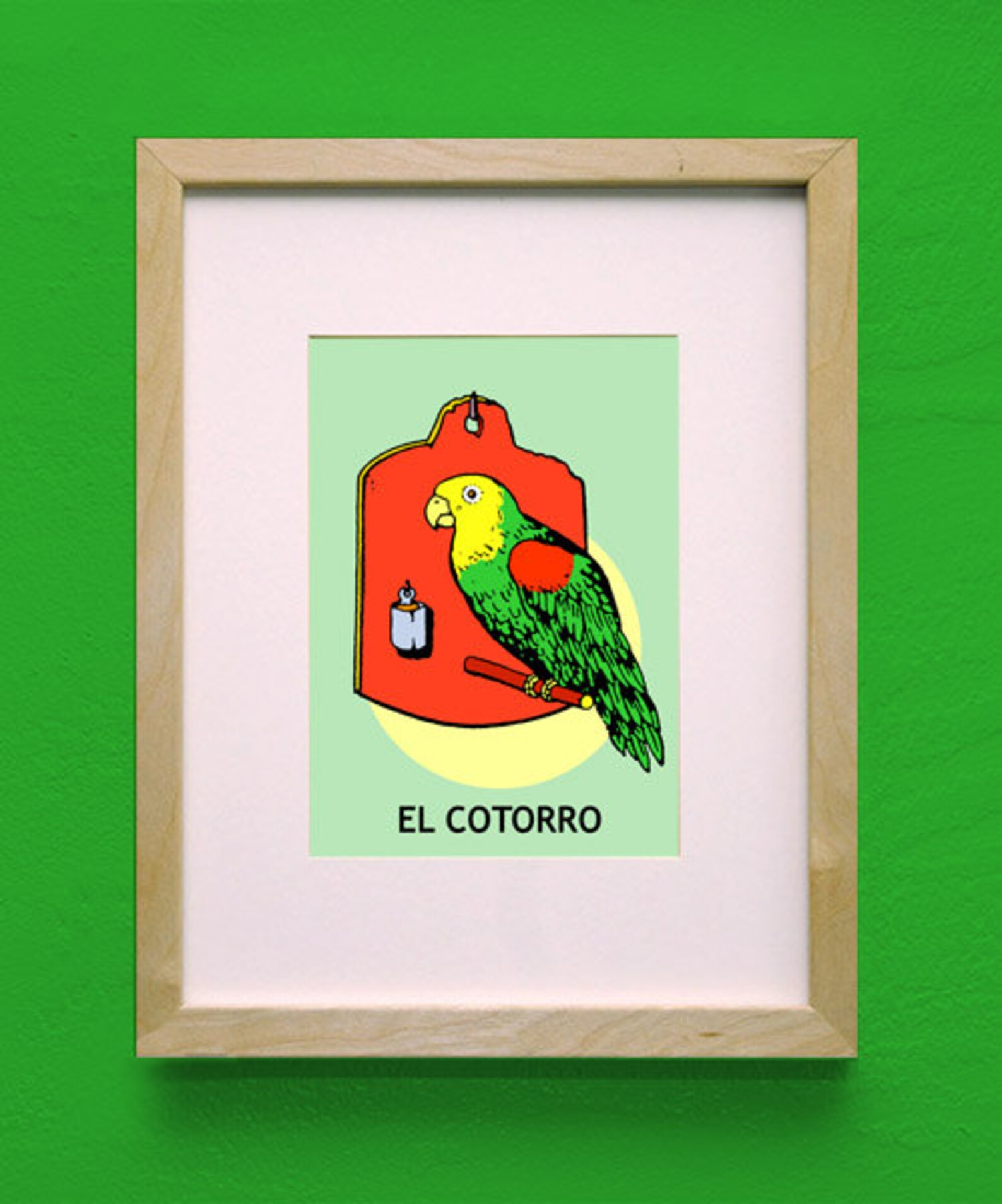 El Cotorro Loteria Mexican Pop Art Print - Etsy España