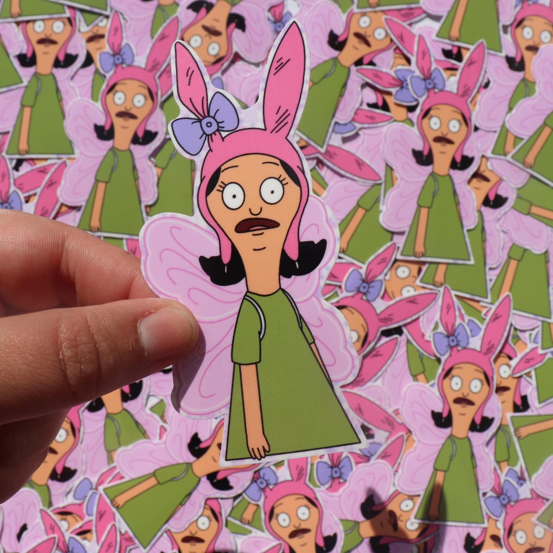 Louise Belcher Fairy Wings Sticker: Bob's Burgers Fan Art - Etsy