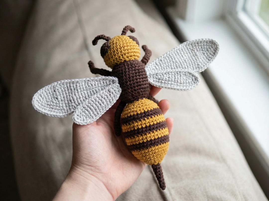 Japanese Giant Hornet Amigurumi Pattern PDF, Realistic Hornet Crochet ...