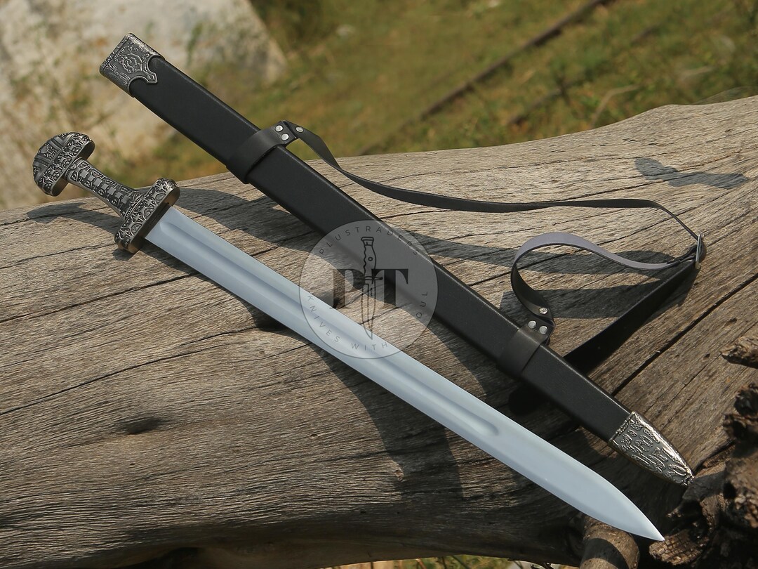 Handmade Medieval King Ragnar Sword, Viking and Camping Sword for ...