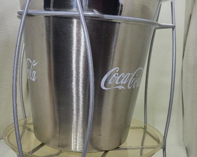Stainless Steel Coca Cola Ice Bucket W/stand - Etsy