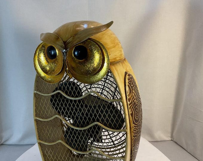 Deco Breeze Snow Owl Decorative 2 Speed Table Fan - Etsy
