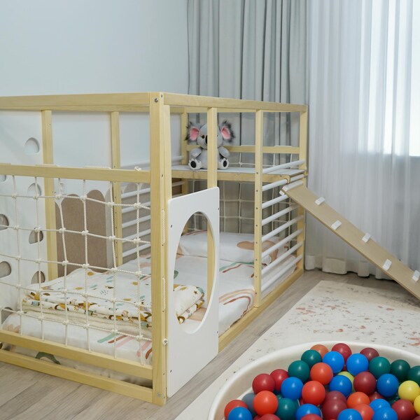 Kids Climbing Floor Bed - Etsy